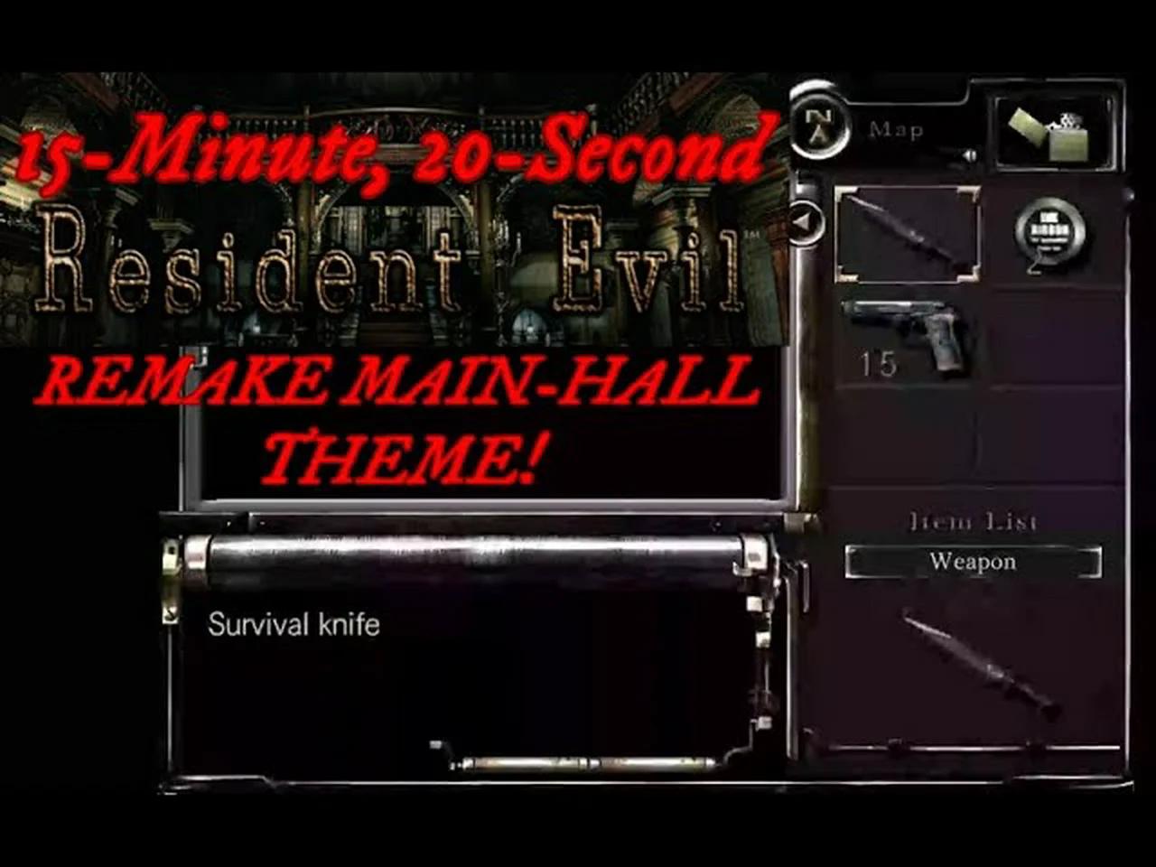 15-Minute RE1 REmake Dissappearance-Theme!