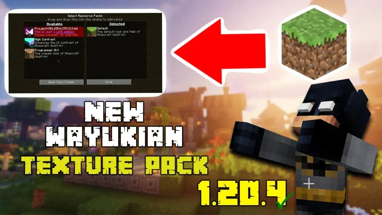 How To Download & Install New Wayukian Texture Pack for Minecraft 1.20.4