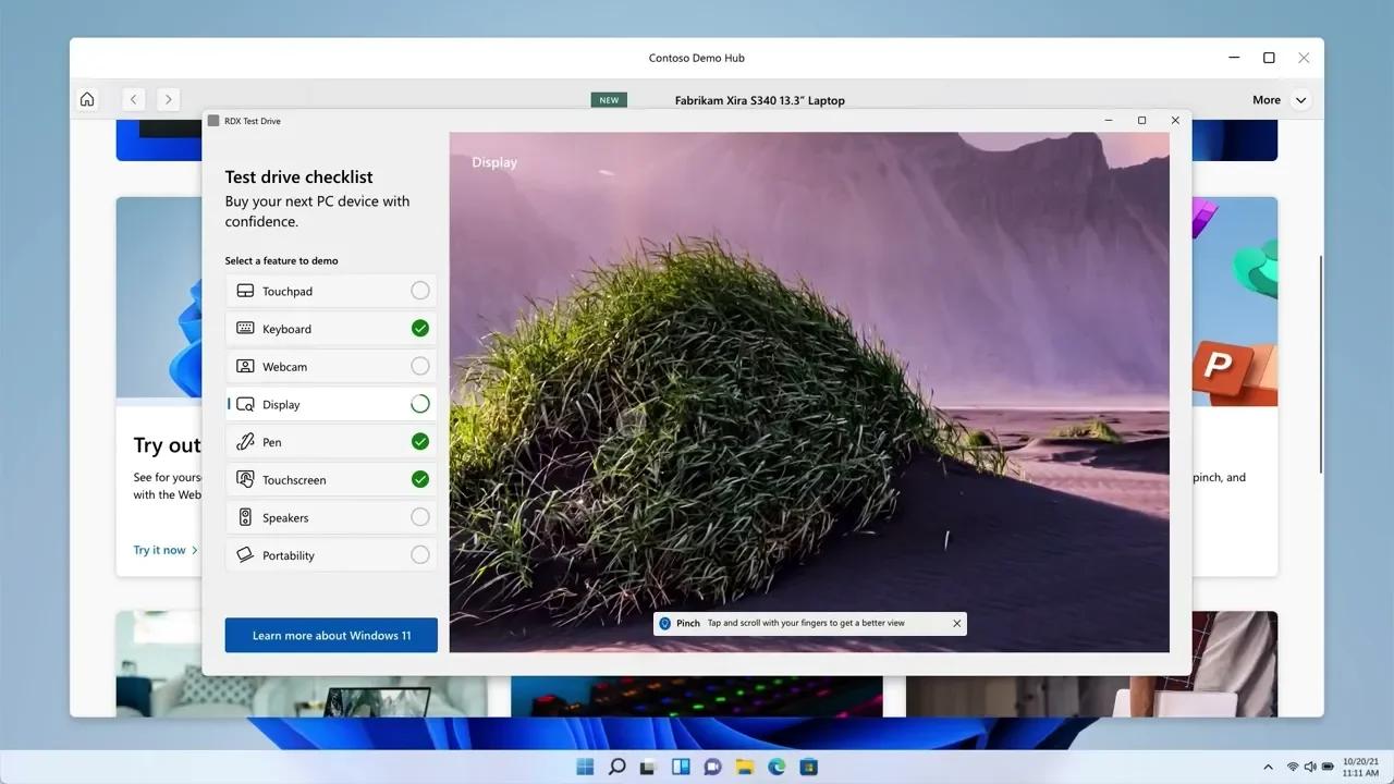 Windows 11 RDX Test Drive experience