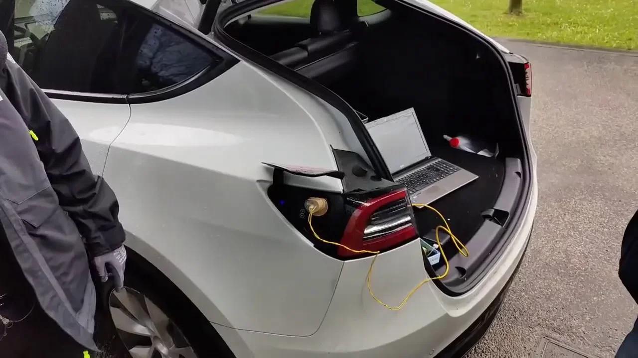 Testing CCS Vehicle to Load on Tesla Model Y and Touran conversion