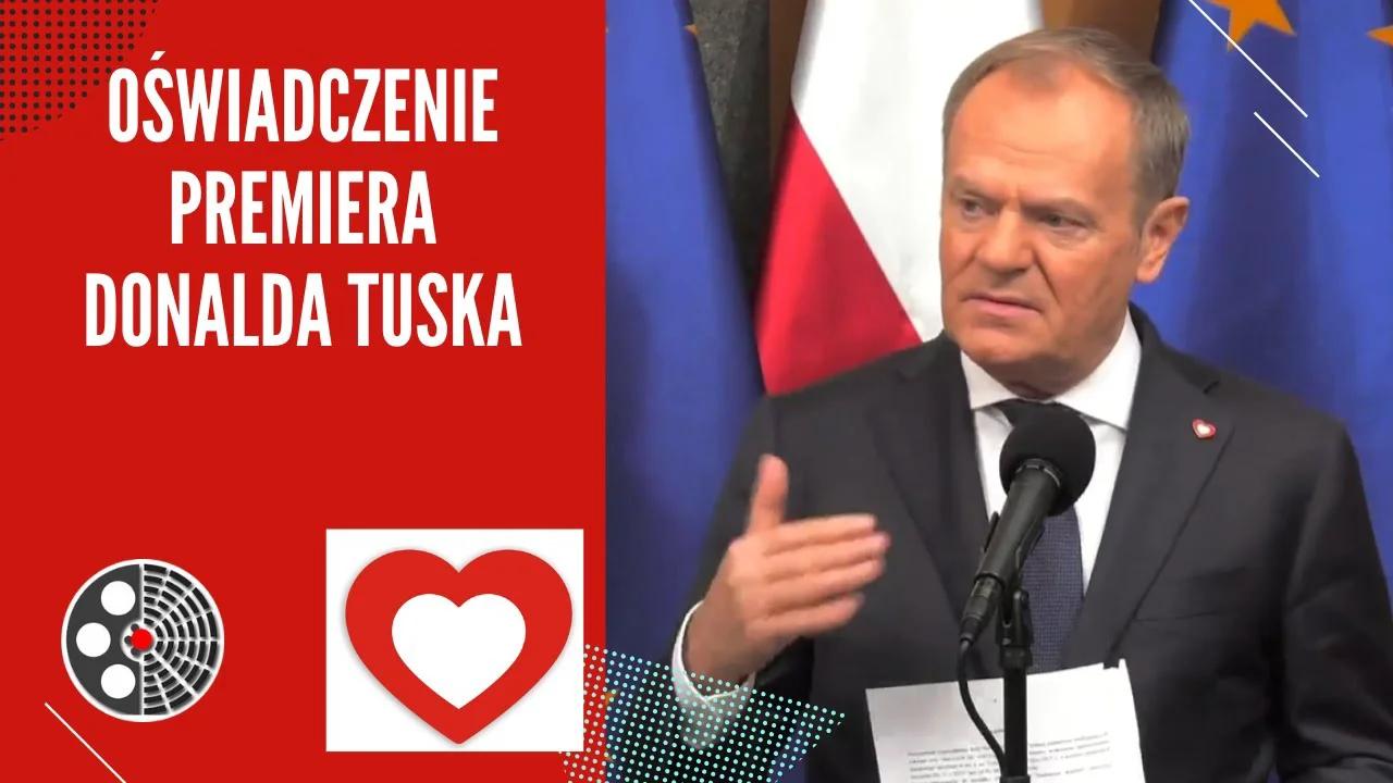 Oświadczenie Premiera Donalda Tuska przed wylotem do Brukseli