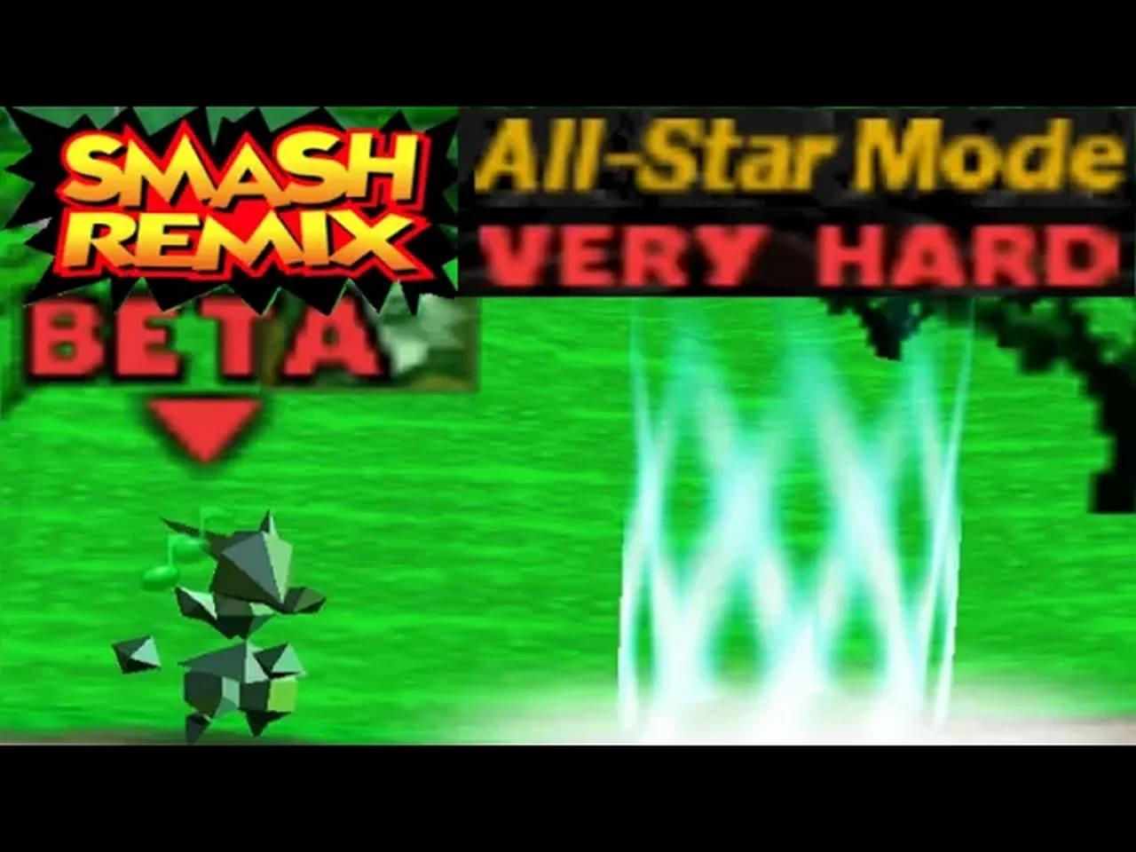 Smash Remix - All Star Mode Gameplay with Polygon Marina (VERY HARD)