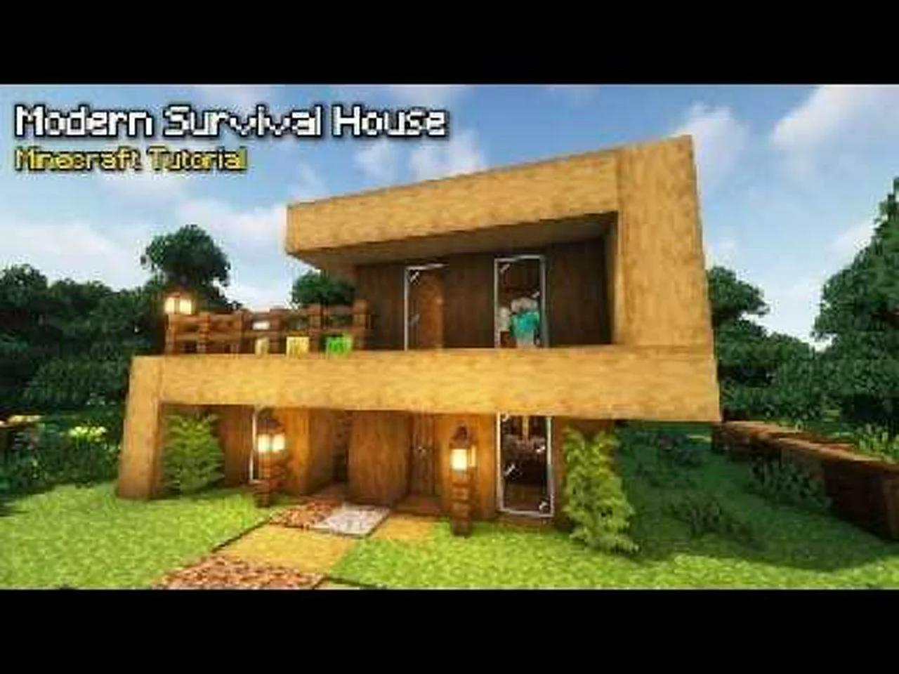 Modern Survival House - Minecraft Tutorial