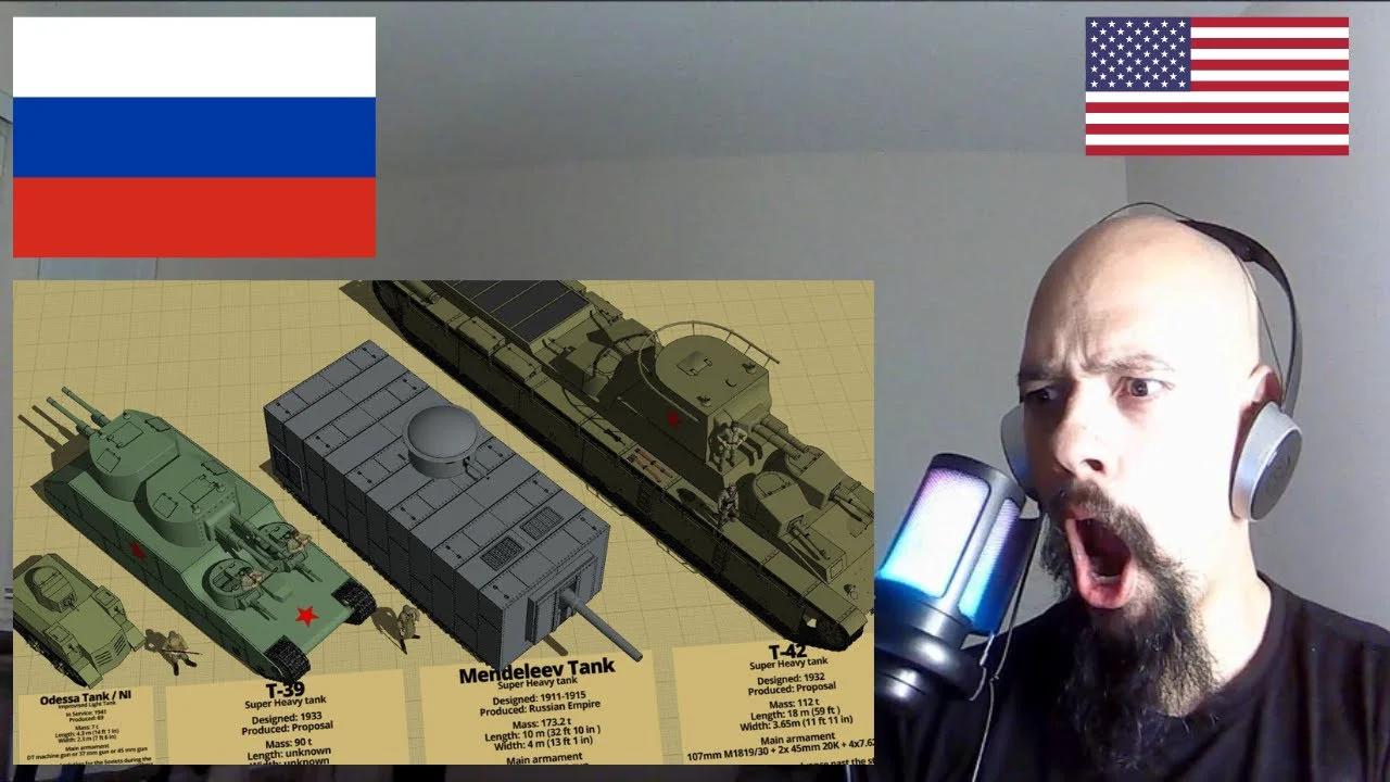 First time Reacting to Crazy Soviet Union Tanks Size Comparison 3D ...