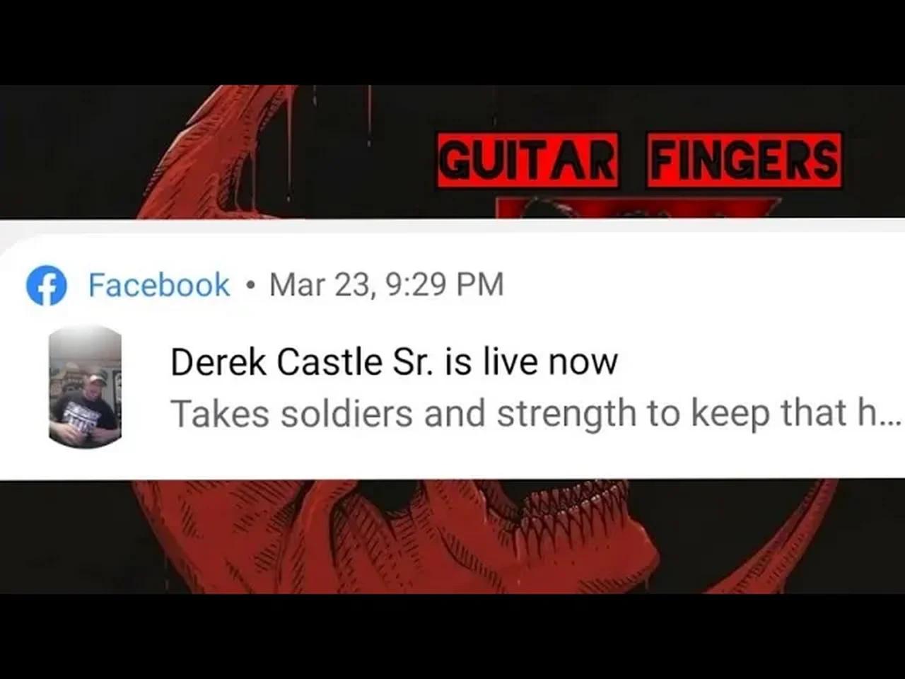 Deleted Derek Derkie Castle Facebook Live. Tune That Guitar and Music ...