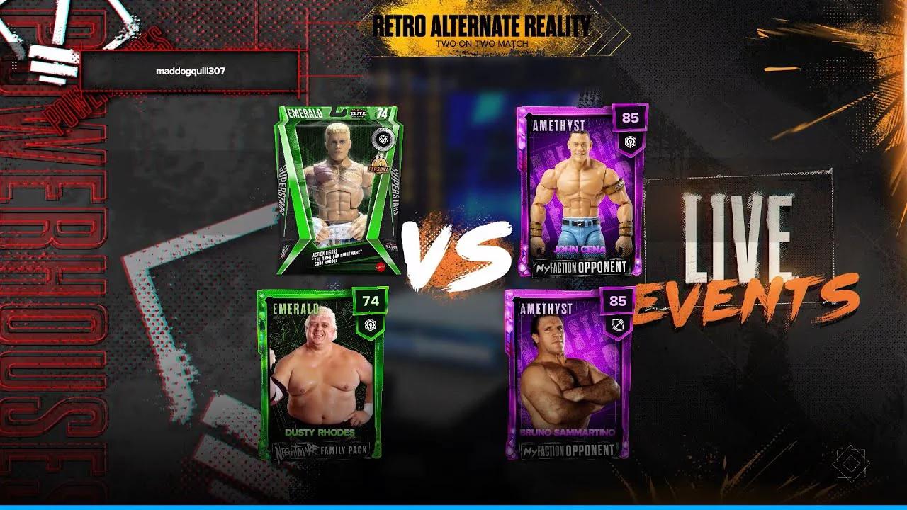 WWE 2K24 MYFACTION LIVE EVENTS RETRO ALTERNATE REALITY