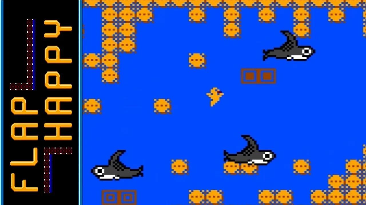 Flap Happy (2024 NES Homebrew) Easy Demo Playthrough