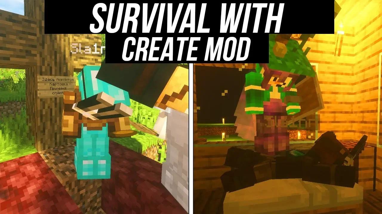 Survival with create mod in minecraft #3 MY SUBSCRIBERS FOUND ME!
