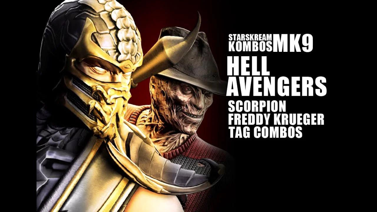 Hell Avengers - MK9 Scorpion & Freddy Krueger Tag Combos