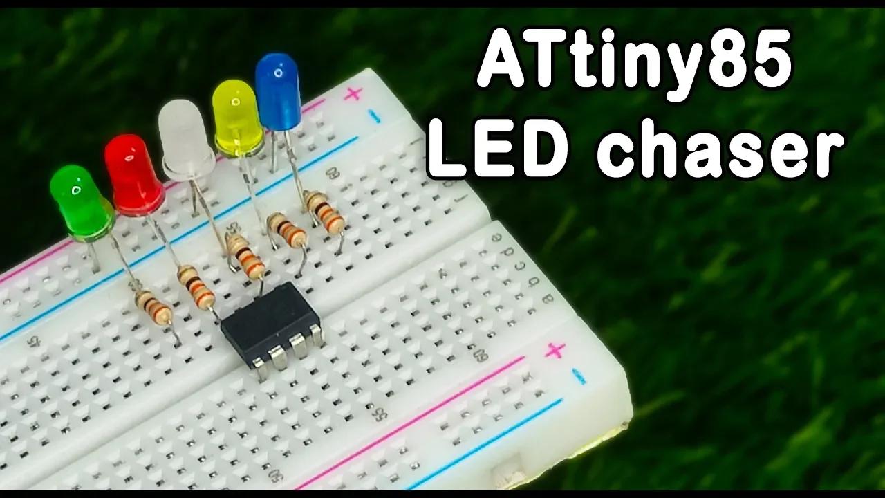 5 LED chaser using ATtiny85