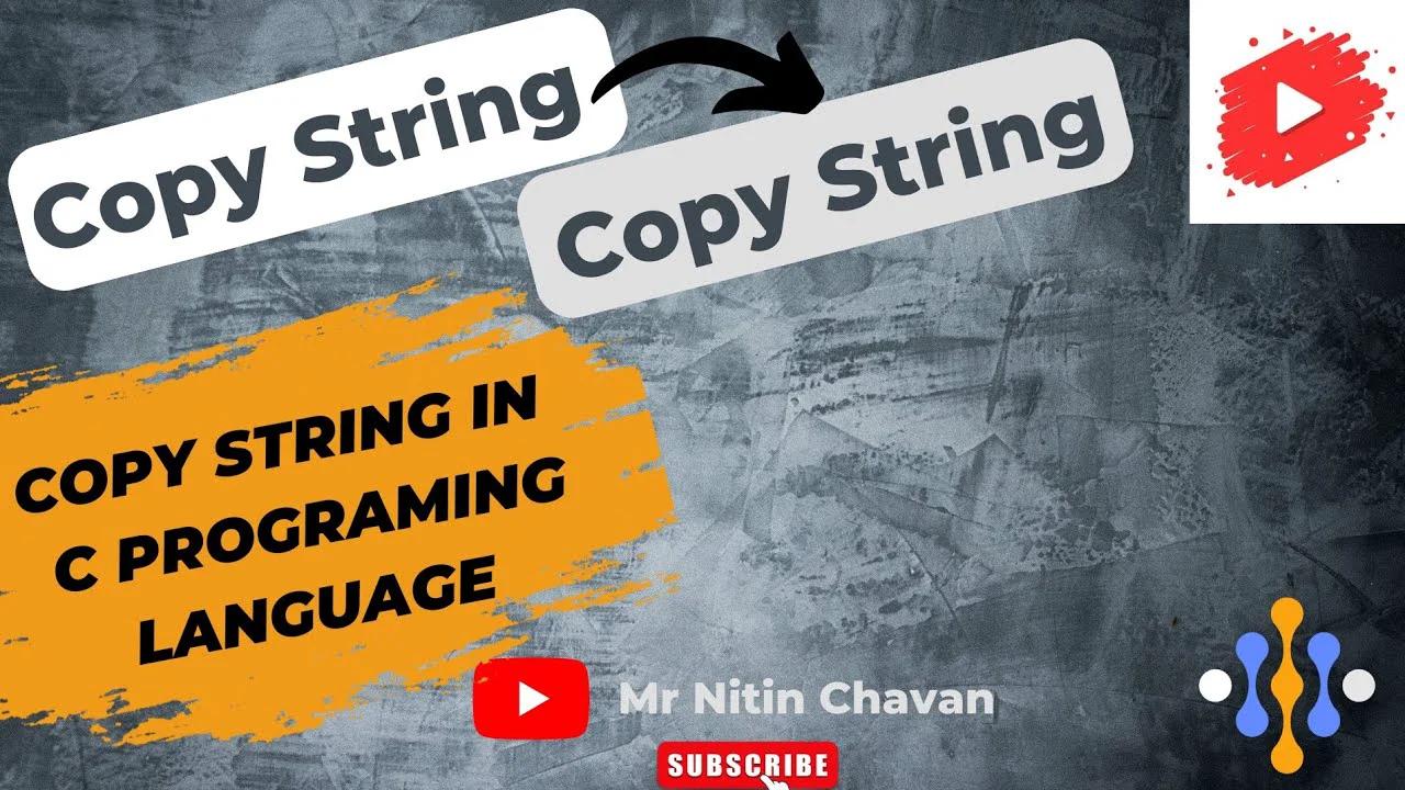 How To Copy String In C Programming Language New Coding 3575