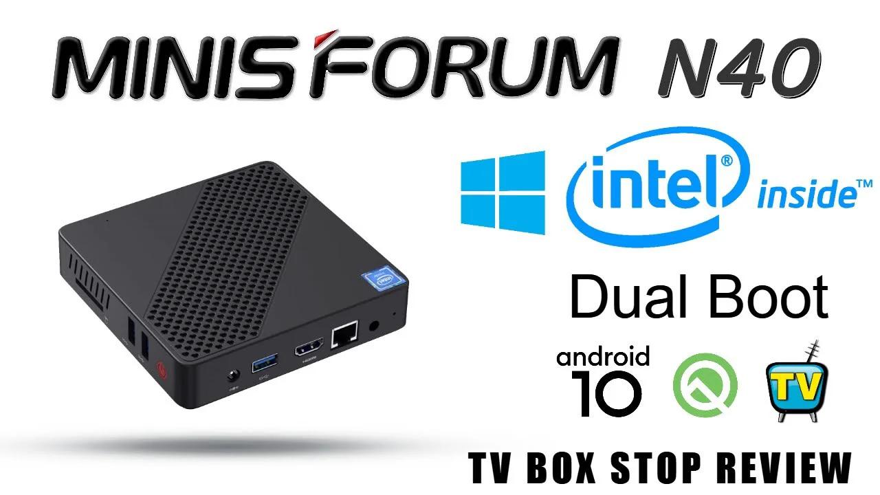 Minisforum N40 Intel Windows 10 Mini PC Android 10 Q Dual Boot Review