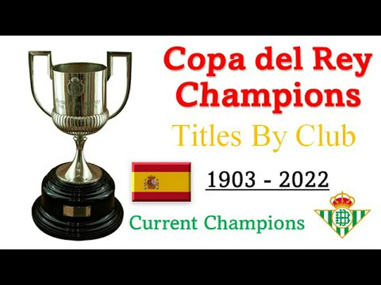 Spanish Football |Copa del Rey Champions 1903 - 2022