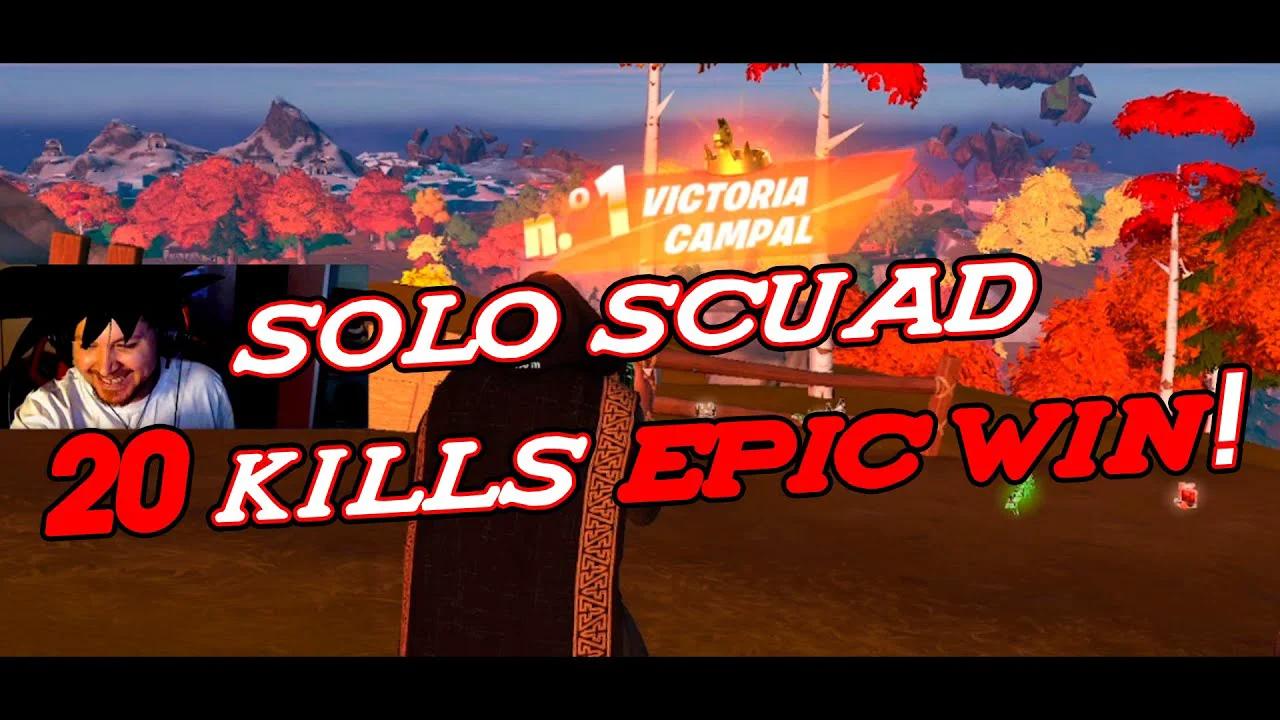 SOLO SCUAD 1 VS 4 EPIC WIN - ZEILCOV EL GOKU STREAMER!