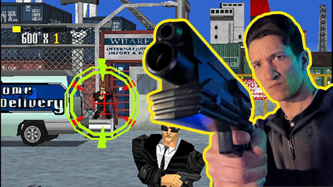 Virtua Cop Full Playthrough (SEGA Saturn)