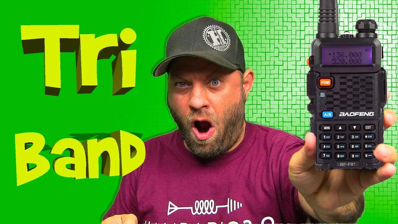 Baofeng BF-F8+ III Tri Band HT Radio | Tri Band Ham Radio Handheld