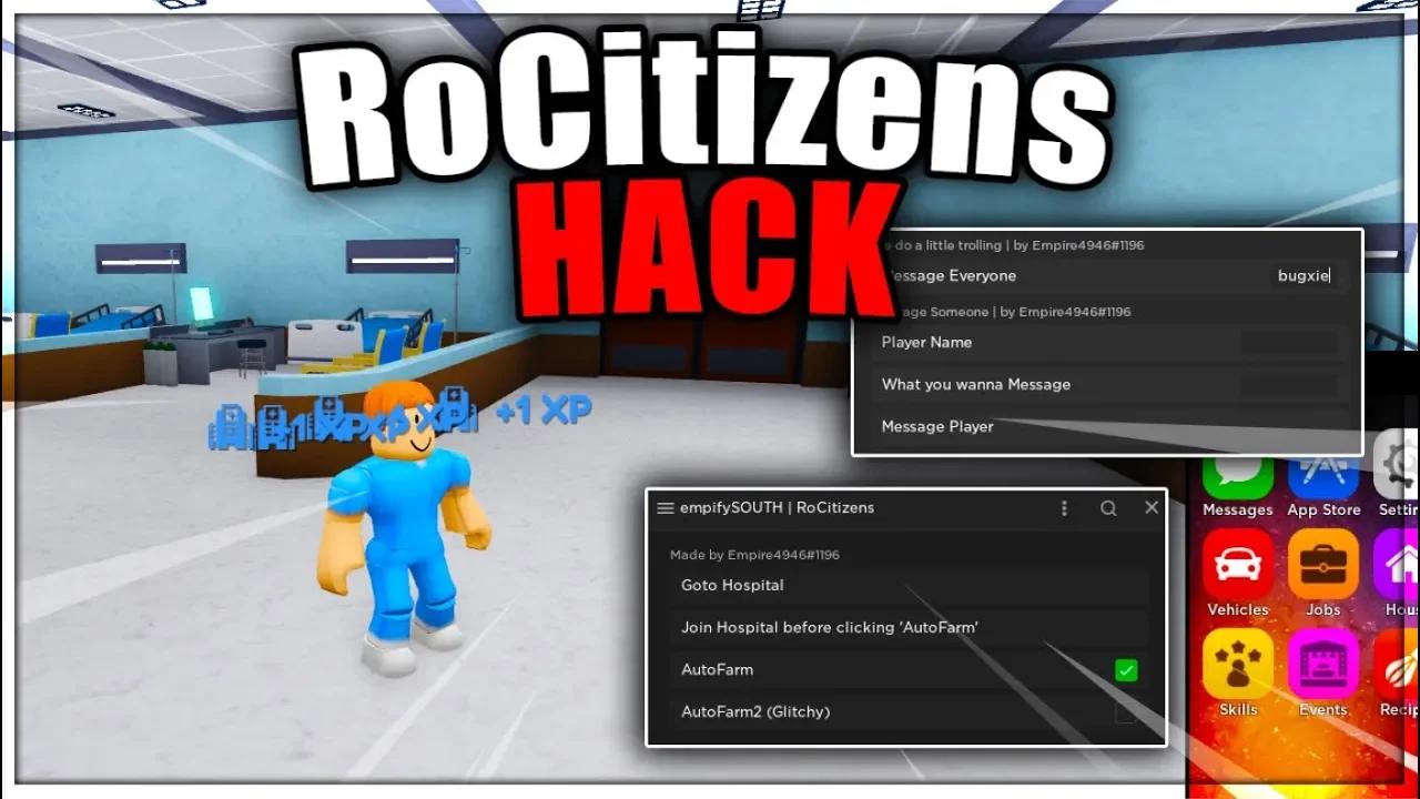 Rocitizens Script Hack | OP Auto Farm, Unlimited Money, FE Trolling ...