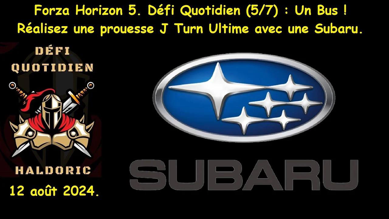 Forza Horizon 5 (FH5) Défi Quotidien (5/7) Un Bus ! Réalisez une ...