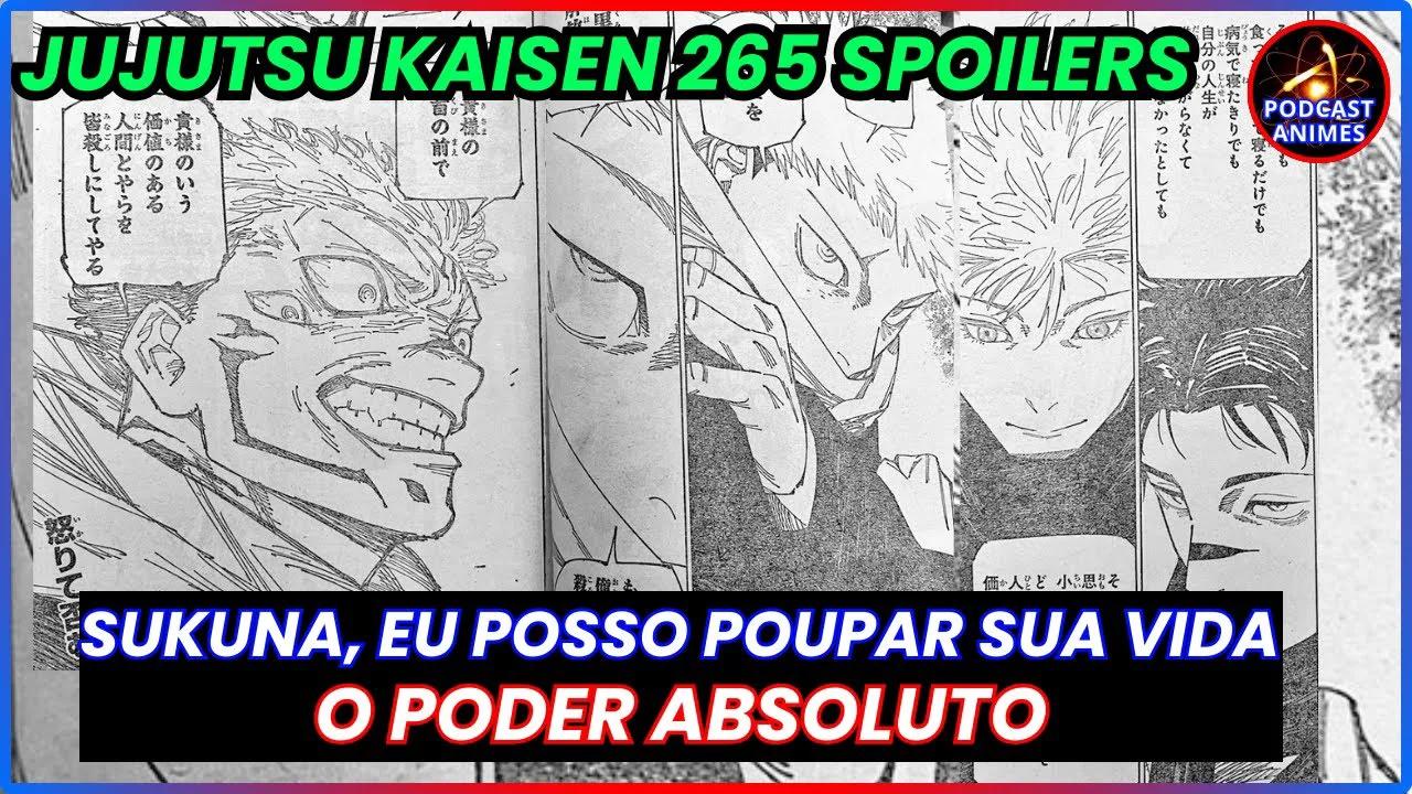 JUJUTSU KAISEN 265 SPOILERS - O PODER ABSOLUTO DE ITADORI YUJI