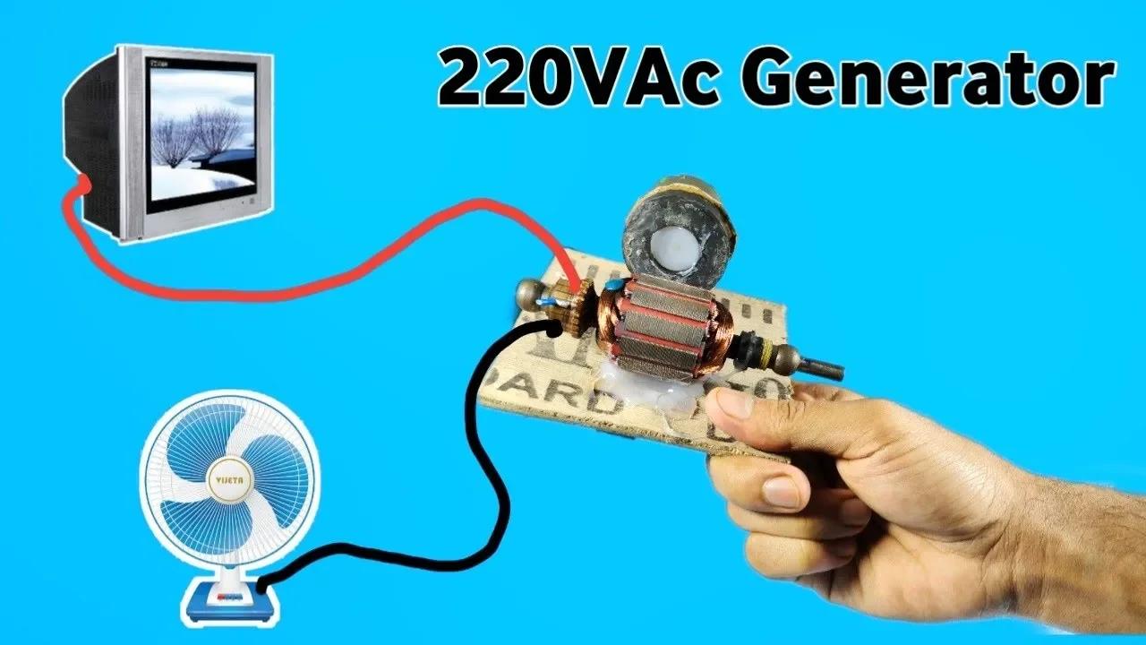 How to make Simple Generator 220V Dynamo at home || How to make generator