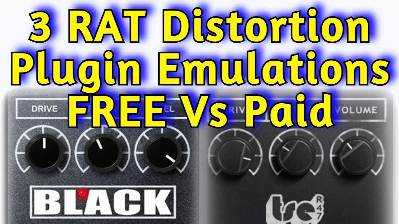 3 FREE vs Paid RAT Distortion Pedal VST PLUGIN Comparison - Plugin ...