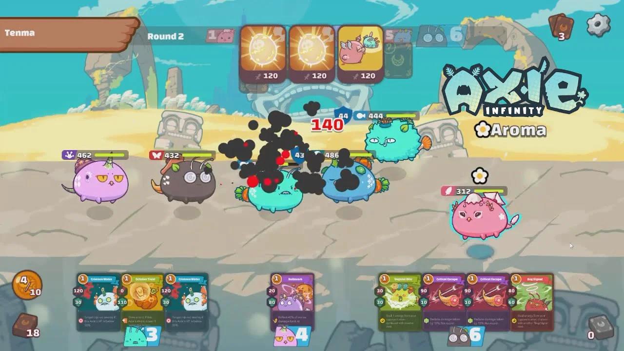 Axie Infinity - Battling 10 Games in the Arena