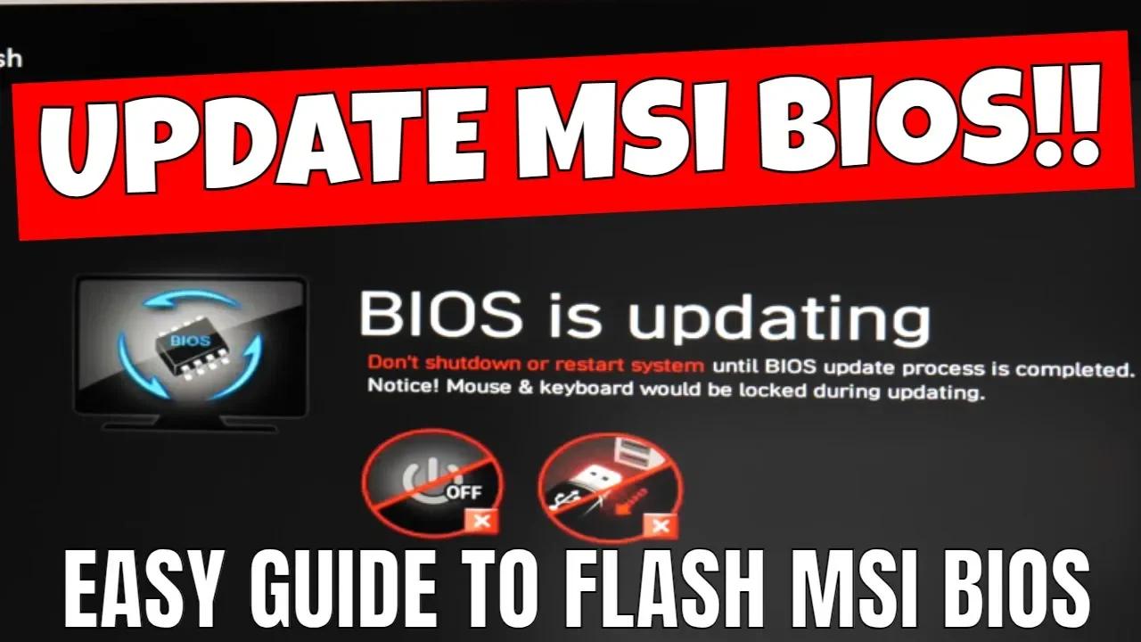 How To Flash Update MSI Motherboard BIOS Without USB Flashback B650 ...