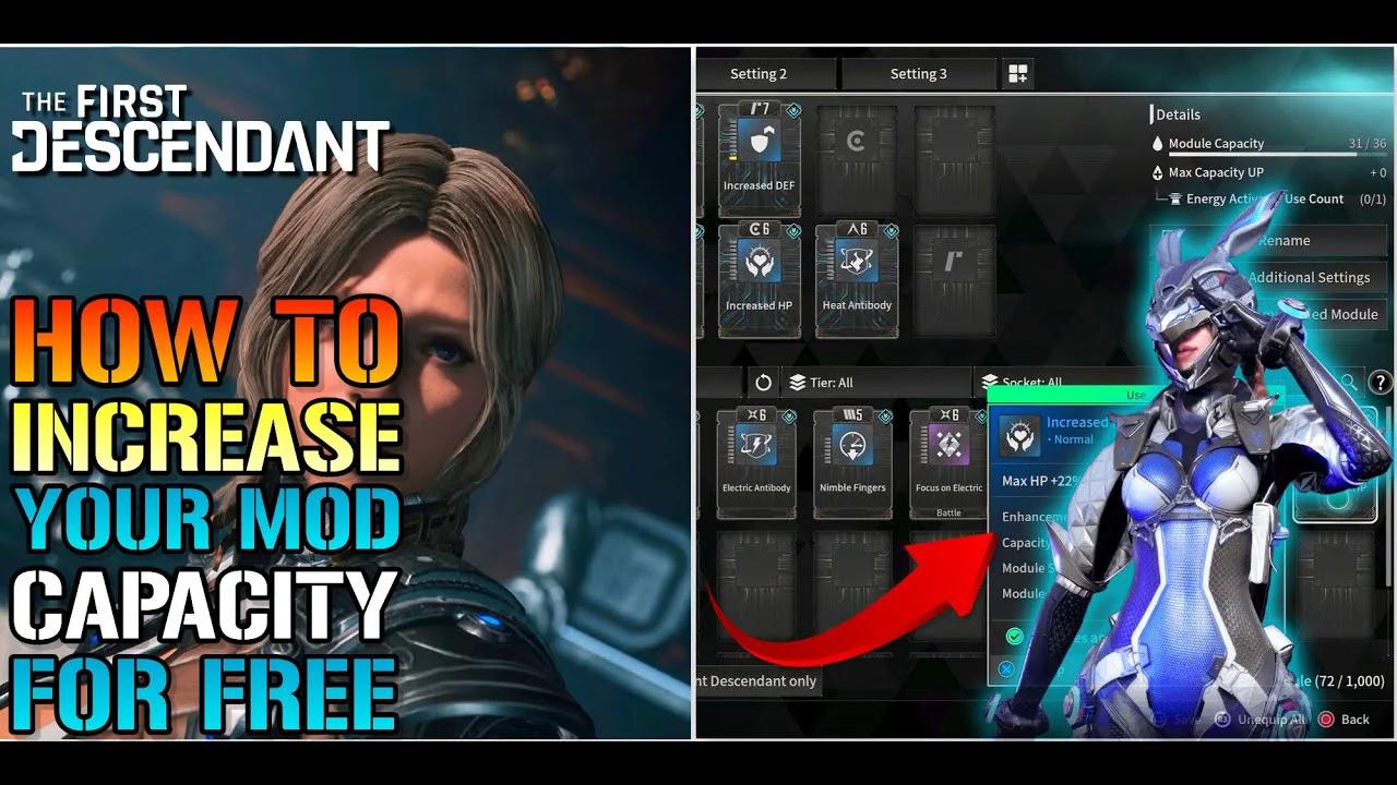 The First Descendant: How To INCREASE Your Mod Capacity & DPS For FREE ...