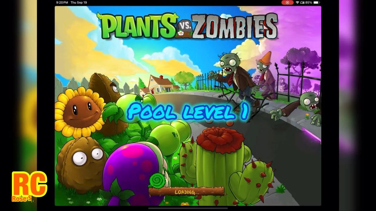 Plants vs Zombies Pool Level 1