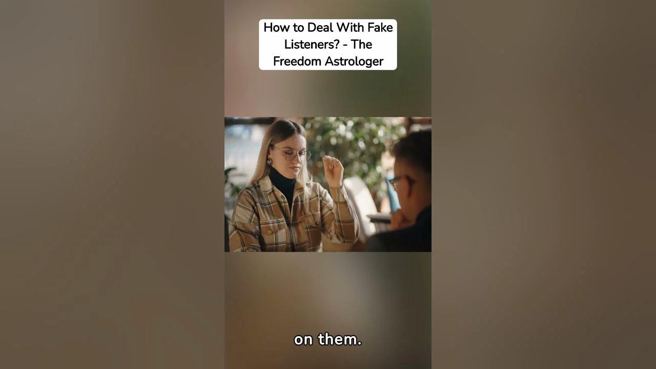 how to deal with fake listeners #growth #learning #life #lifequotes # ...