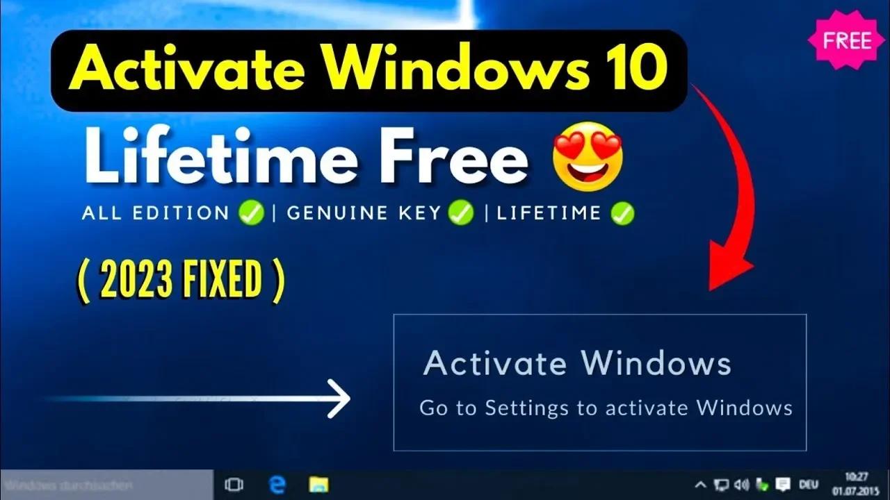 How To Activate Windows 10 Free Without Any Software Windows 10 Activate