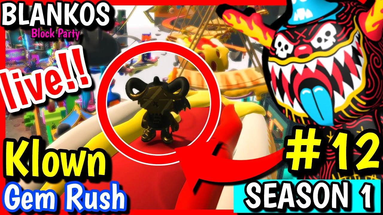 🔴Blankos Block Party: Live GEM RUSH Klown #12🏆Gameplay Misiones Diarias ...