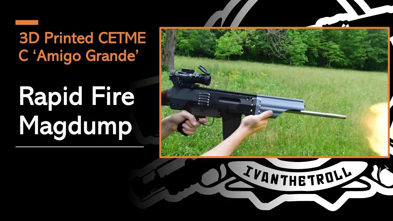 3D Printed CETME C 308 Receiver Magdump - the Amigo Grande