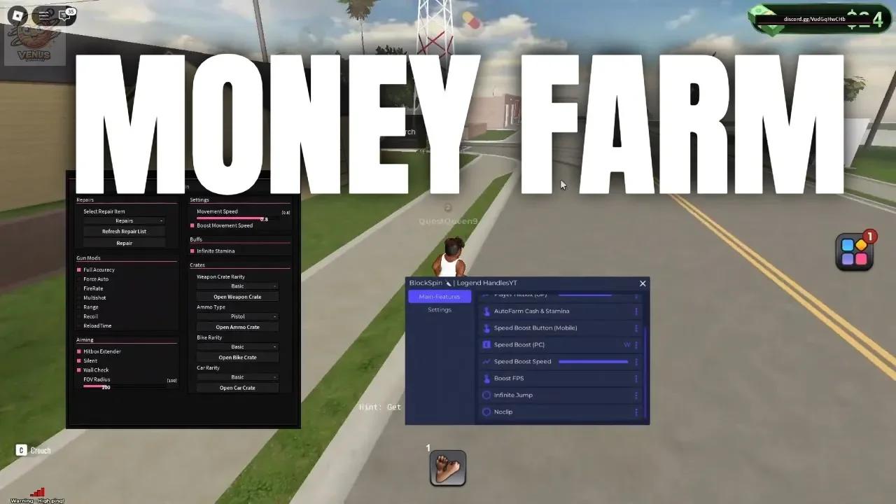 ROBLOX BLOCKSPIN SCRIPT 🔥NEW UPDATE🔥 HITBOX, AUTO FARM, ESP AND MORE