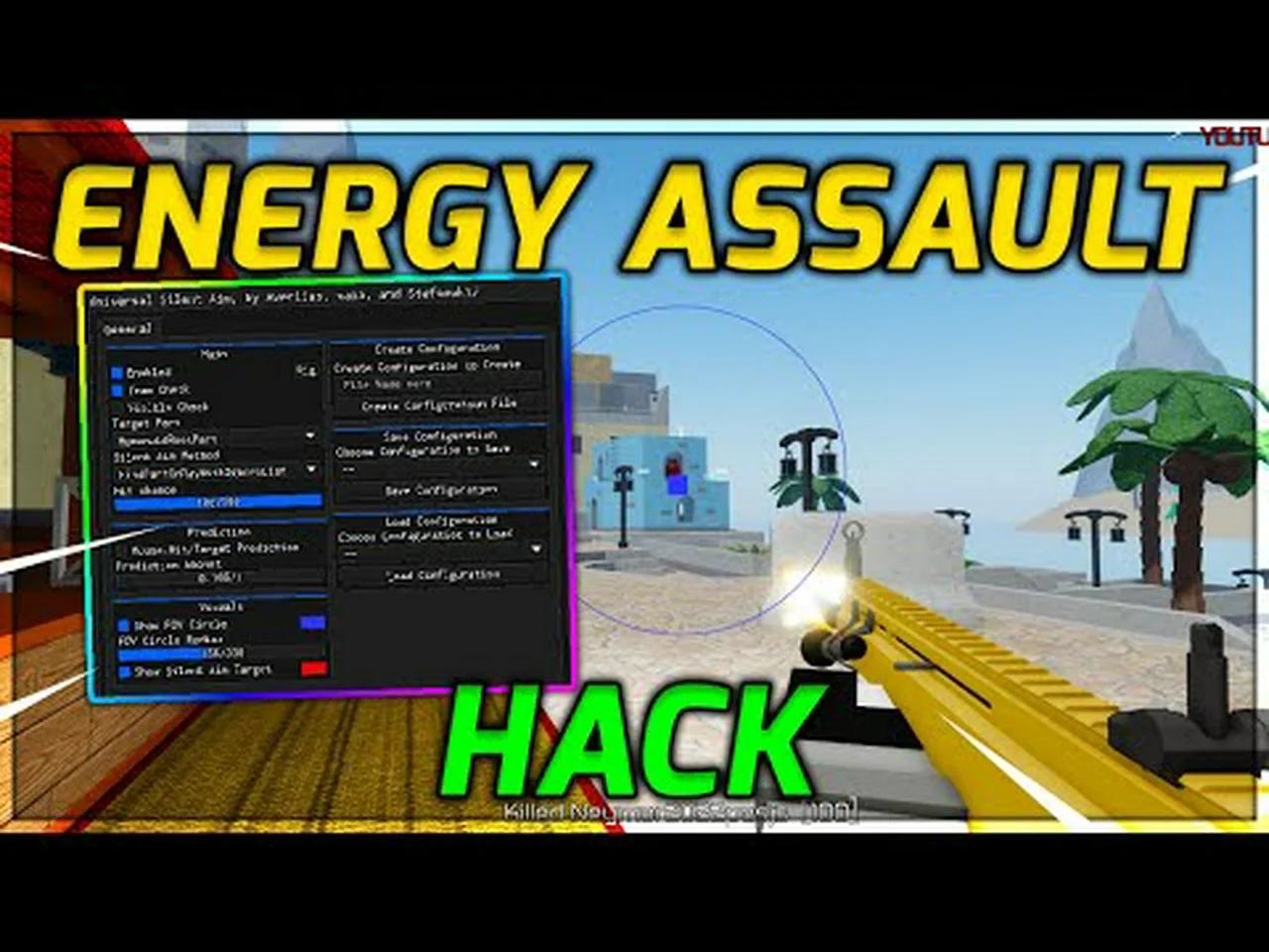 [NEW] Energy Assault *PASTEBIN* Script Hack GUI | Silent Aim | 2022