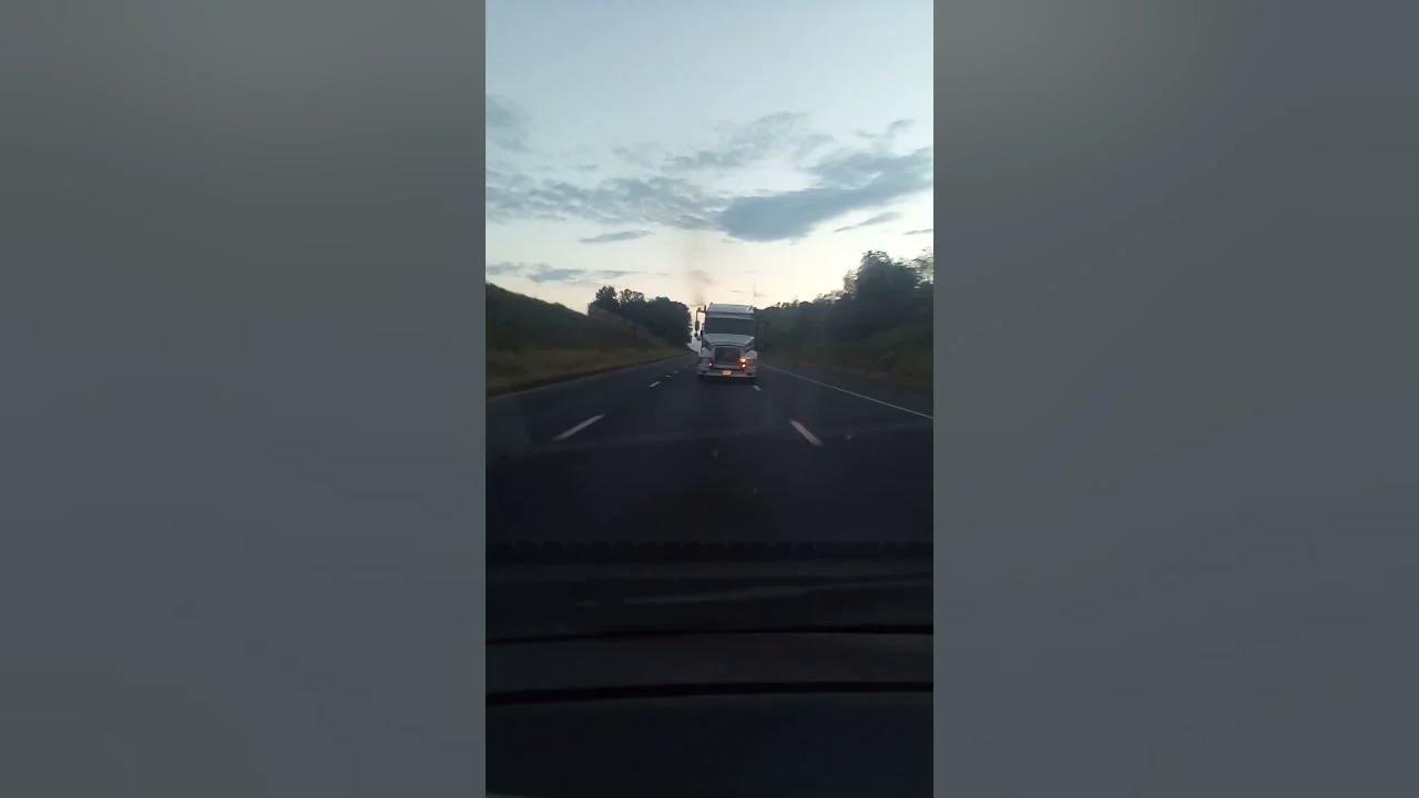 Truck Driving Head-on #collision #driving #accident #unsafe