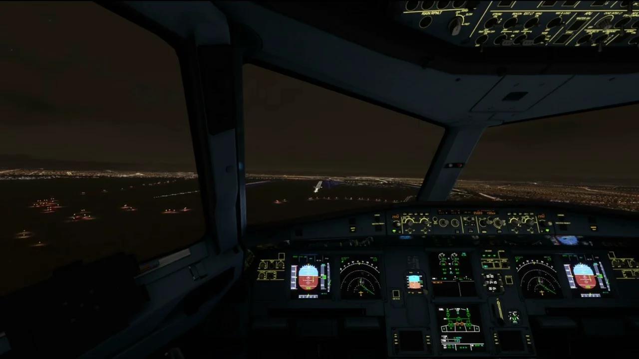 Best Cockpit Landing View A-320 Neo msf Simulation. #airplanelanding # ...