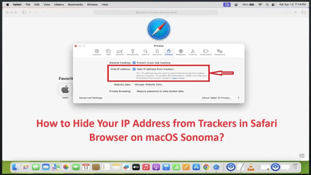 How to Hide Your IP Address from Trackers in Safari Browser on macOS ...