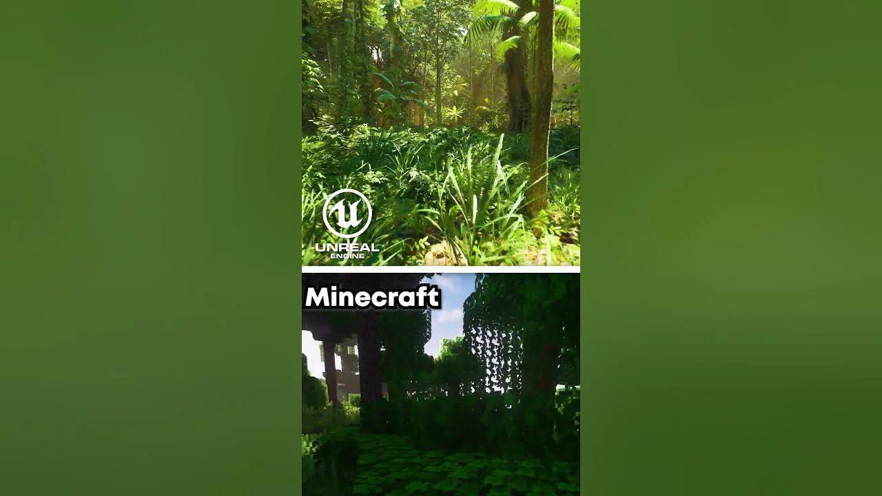 Minecraft VS Unreal Engine 5! Forest