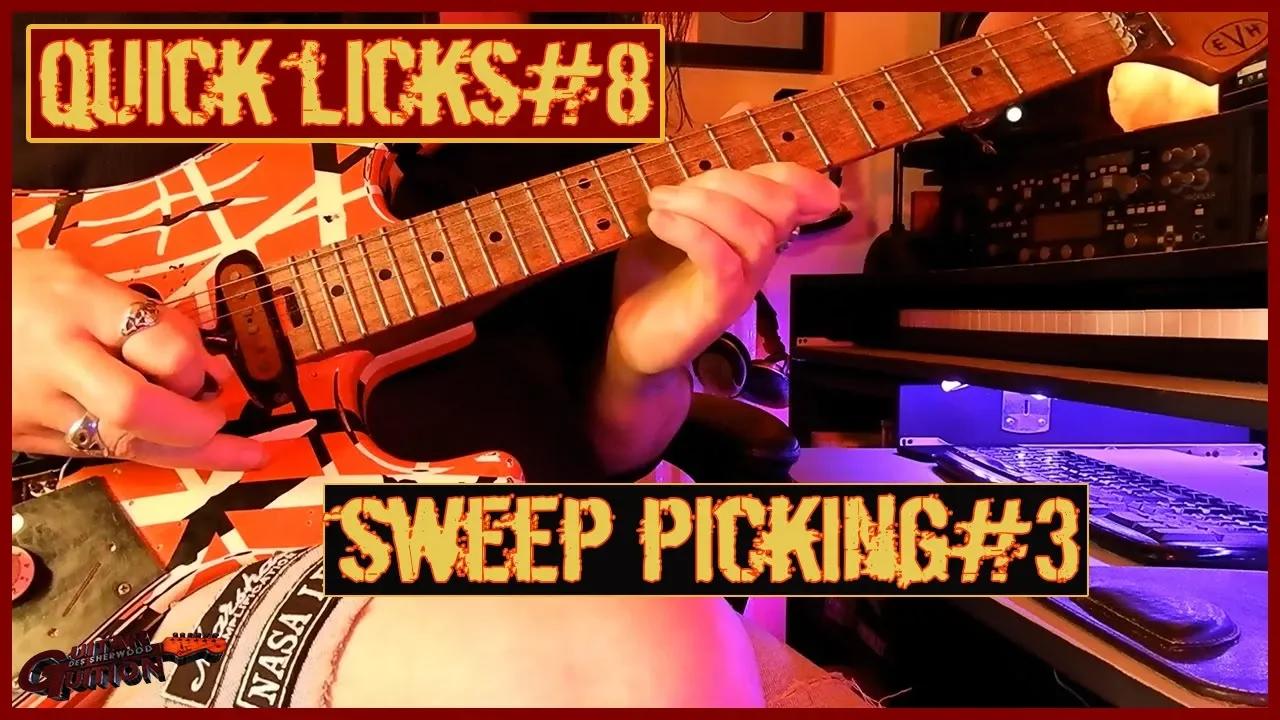 Sweep picking # 3 with alternate picking!