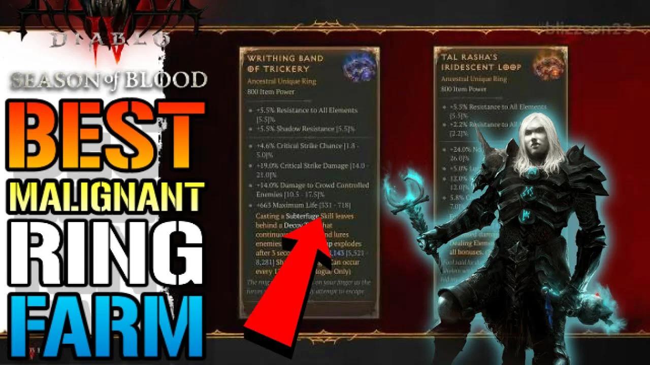 How To Farm The NEW Malignant Rings In Diablo 4! BEST Malignant Ring ...
