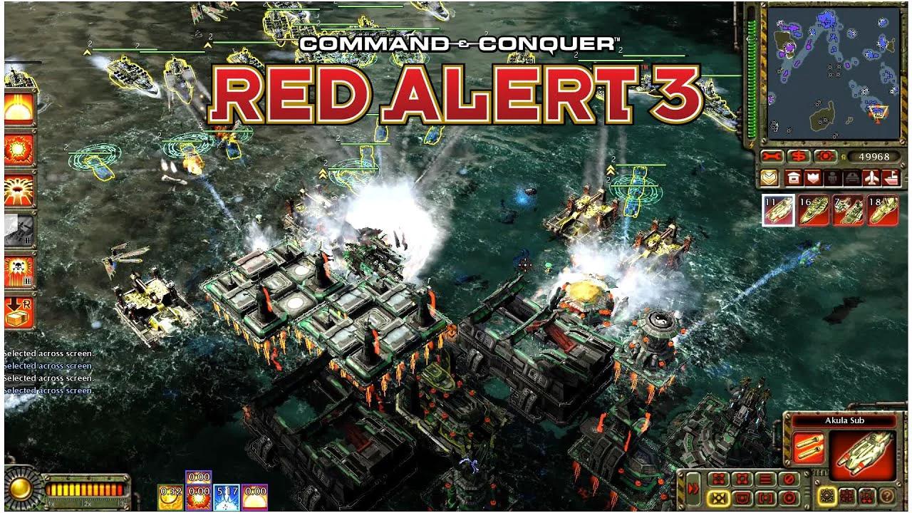 Command and Conquer Red Alert 3 Corona MOD The BIG NAVAL WARFARE! 2k ...