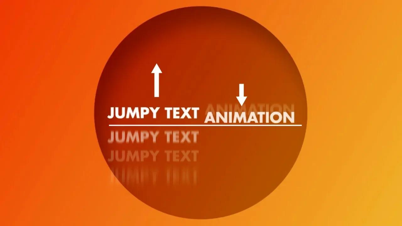 How to make a simple Text Jump-in Animation - After Effects Tutorial