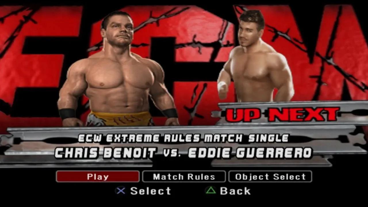 Chris Benoit vs Eddie Guerrero | WWE Smackdown vs Raw 2008 Plus