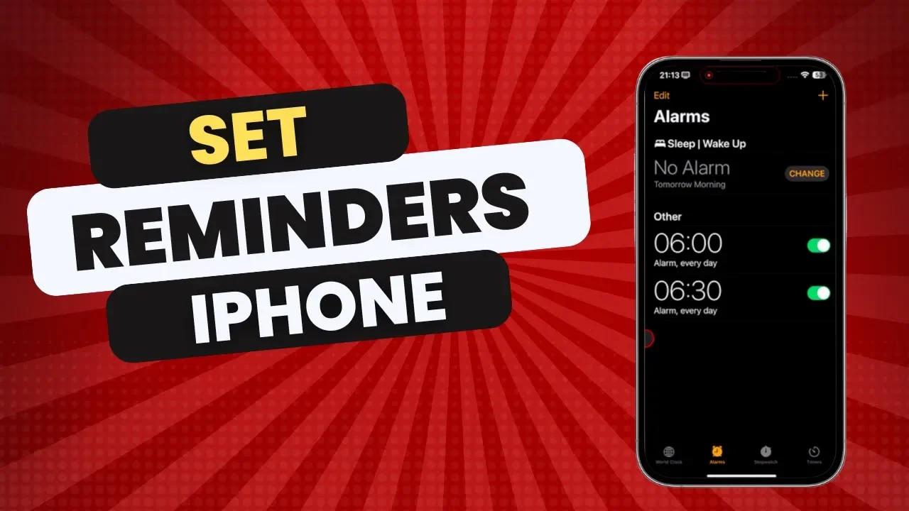 How To Set Reminders on iPhone