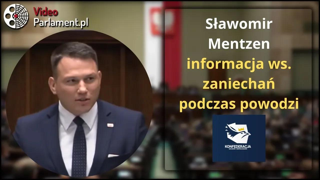 MENTZEN ROZSIERDZONY. "NA ANI JEDNO PYTANIE NIE UDZIELILIŚCIE ODPOWIEDZI!"