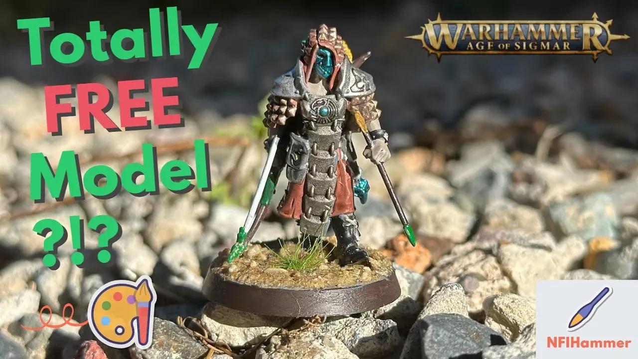 Beginner paints Jade Cultist FREE Warhammer Miniature | 1️⃣st Age of ...