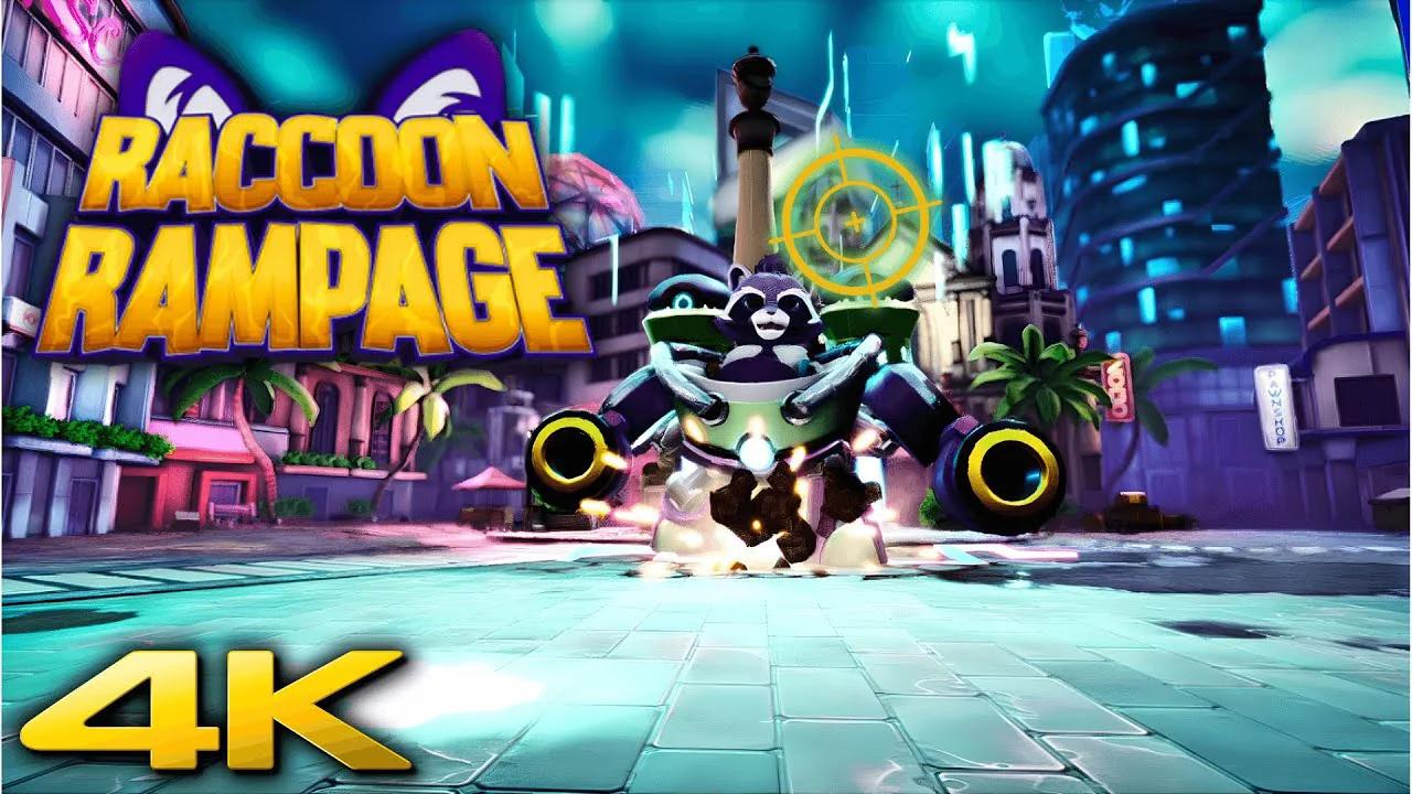⭐ Raccoon Rampage | 4K/60ᶠᵖˢ | ARCADE | On-Rails LightGun Shooter