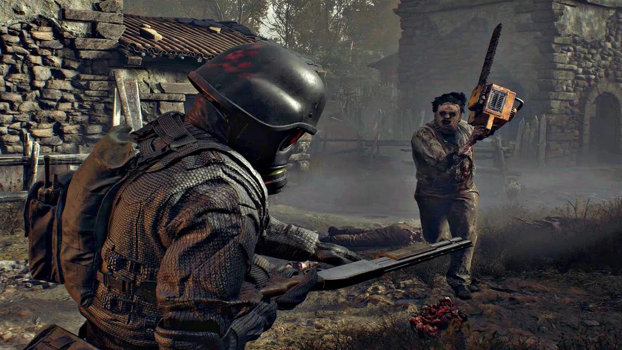 Resident Evil 4 Remake Hunk Vs Leatherface Boss Fight Gameplay 4K ULTRA ...