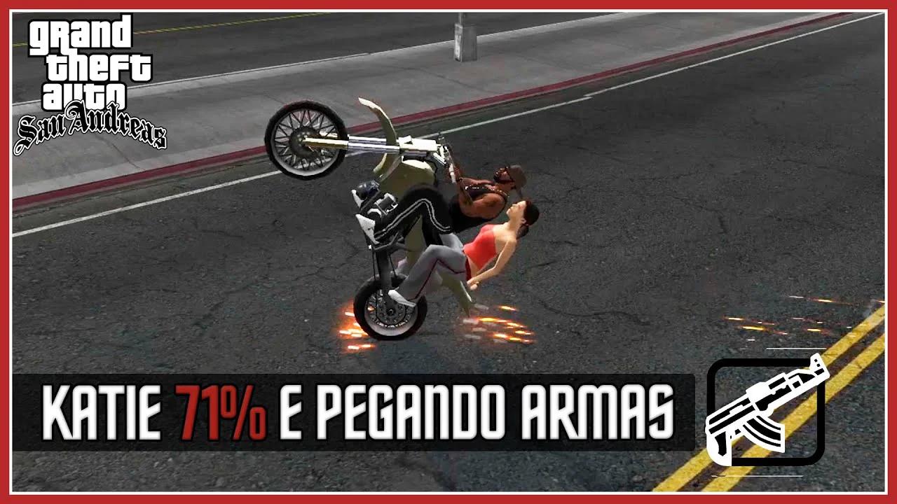 GTA San Andreas - namorada Katie 71% e Pegando Armas